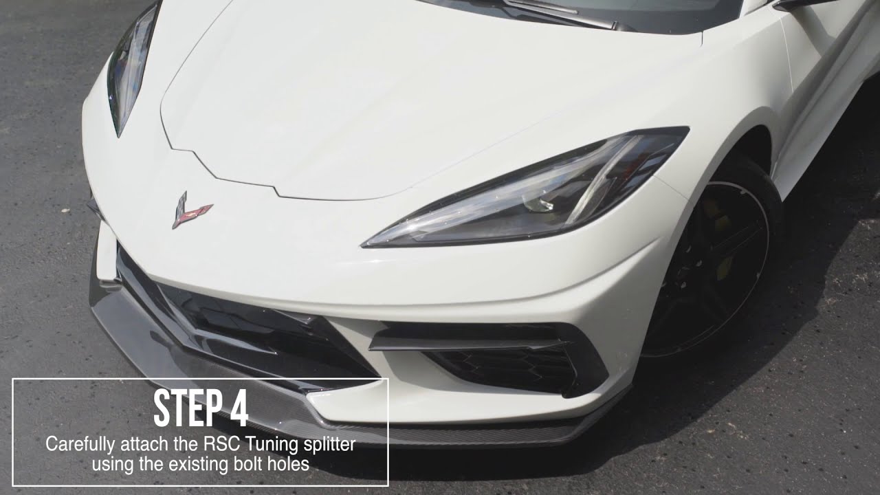 How To Install a C8 Corvette Front Splitter (VIDEO)